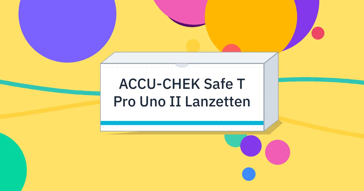 Symbolbild: Packung mit der Aufschrift ACCU-CHEK Safe T Pro Uno II Lanzetten (PZN 15738987) – Verfügbarkeit und Bezug in Apotheken in Frankfurt am Main