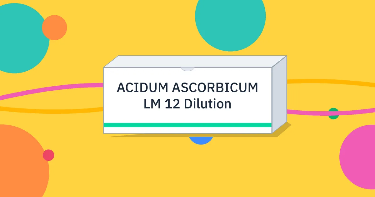 Symbolbild: Packung mit der Aufschrift ACIDUM ASCORBICUM LM 12 Dilution (PZN 13268810) – Verfügbarkeit und Bezug in Apotheken in Frankfurt am Main