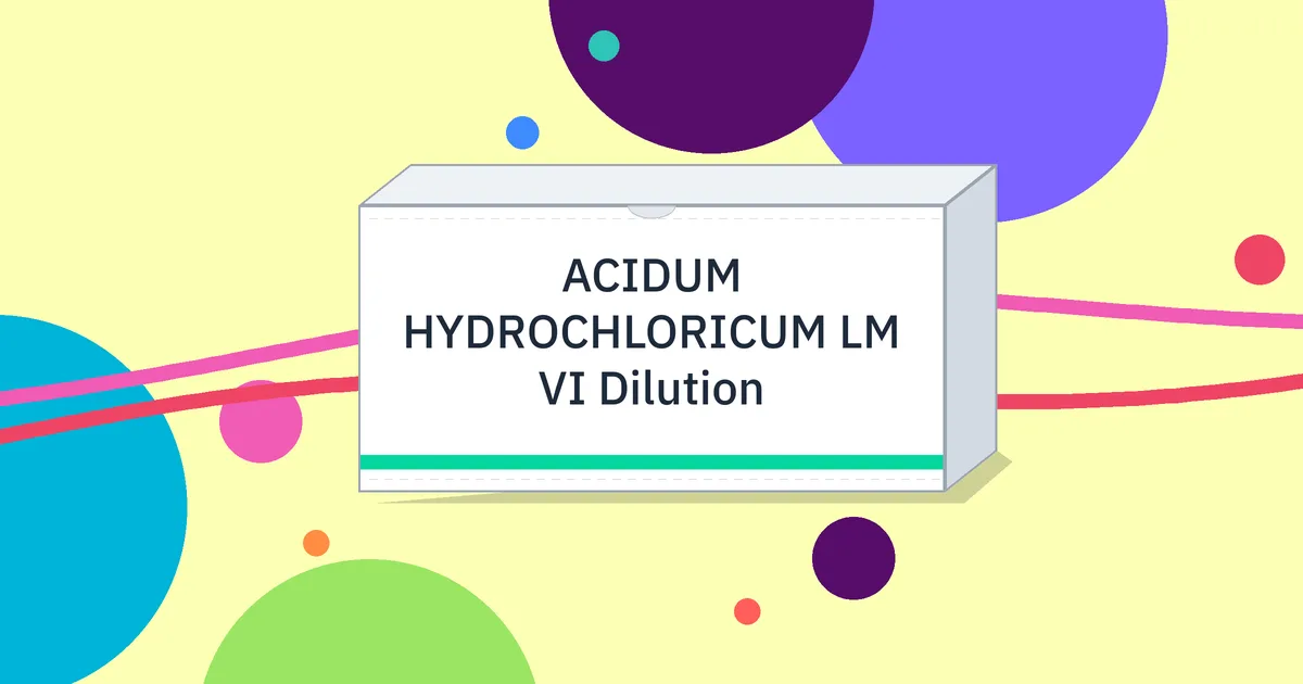 Symbolbild: Packung mit der Aufschrift ACIDUM HYDROCHLORICUM LM VI Dilution (PZN 04490449) – Verfügbarkeit und Bezug in Apotheken in Frankfurt am Main