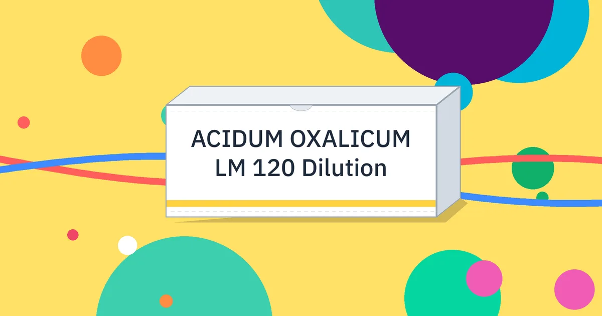 Symbolbild: Packung mit der Aufschrift ACIDUM OXALICUM LM 120 Dilution (PZN 13281644) – Verfügbarkeit und Bezug in Apotheken in Frankfurt am Main