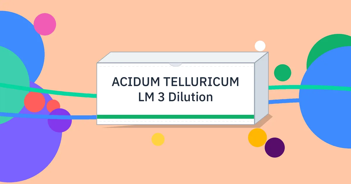 Symbolbild: Packung mit der Aufschrift ACIDUM TELLURICUM LM 3 Dilution (PZN 13287440) – Verfügbarkeit und Bezug in Apotheken in Frankfurt am Main