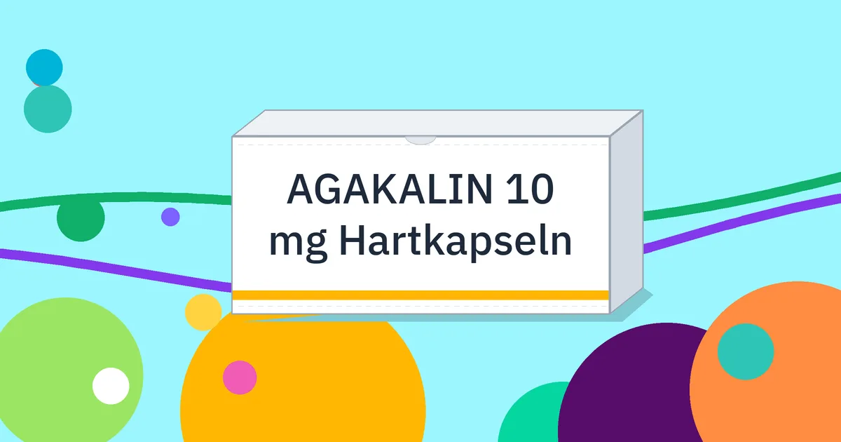 Symbolbild: Packung mit der Aufschrift AGAKALIN 10 mg Hartkapseln (PZN 19521090) – Verfügbarkeit und Bezug in Apotheken in Frankfurt am Main