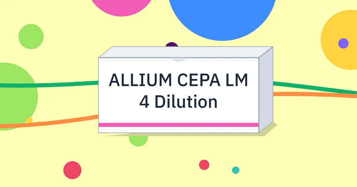 Symbolbild: Packung mit der Aufschrift ALLIUM CEPA LM 4 Dilution (PZN 12756588) – Verfügbarkeit und Bezug in Apotheken in Frankfurt am Main