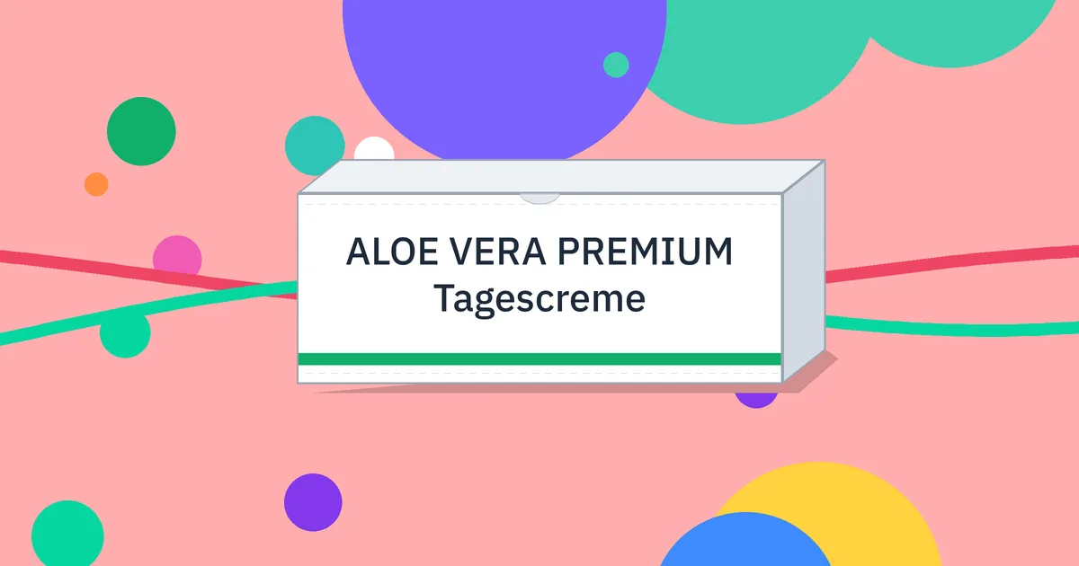 Symbolbild: Packung mit der Aufschrift ALOE VERA PREMIUM Tagescreme (PZN 02735757) – Verfügbarkeit und Bezug in Apotheken in Frankfurt am Main