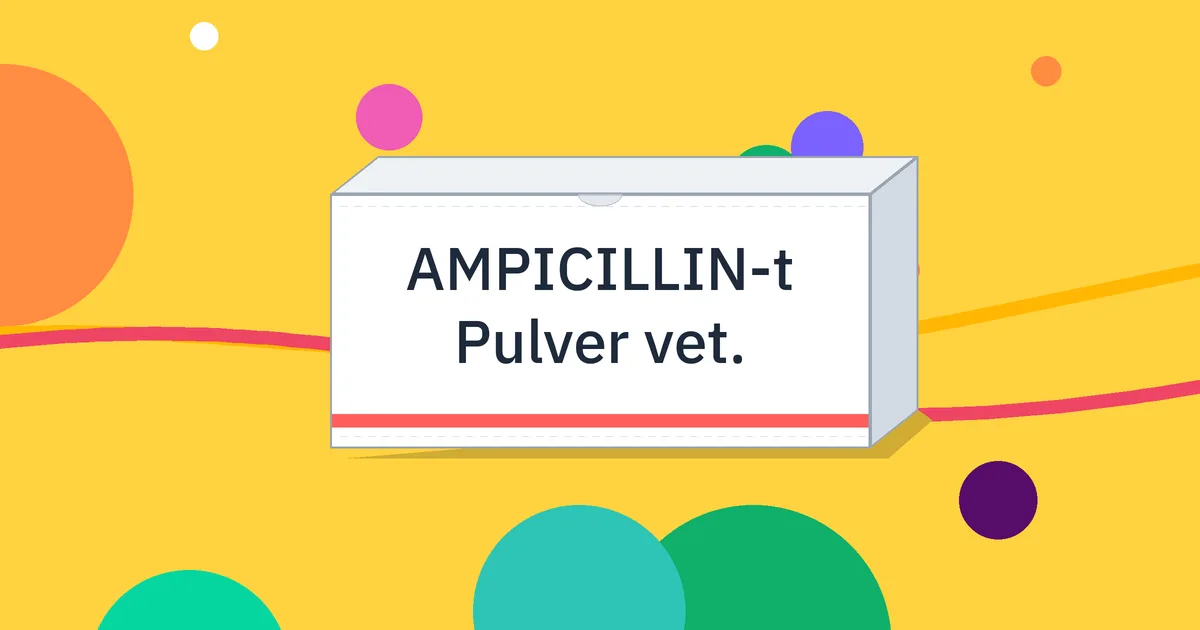 Symbolbild: Packung mit der Aufschrift AMPICILLIN-t Pulver vet. (PZN 03423379) – Verfügbarkeit und Bezug in Apotheken in Frankfurt am Main