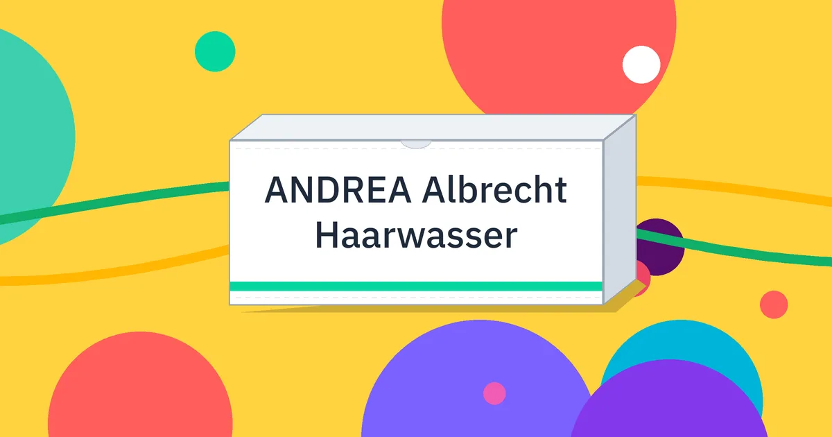 Symbolbild: Packung mit der Aufschrift ANDREA Albrecht Haarwasser (PZN 01403013) – Verfügbarkeit und Bezug in Apotheken in Frankfurt am Main