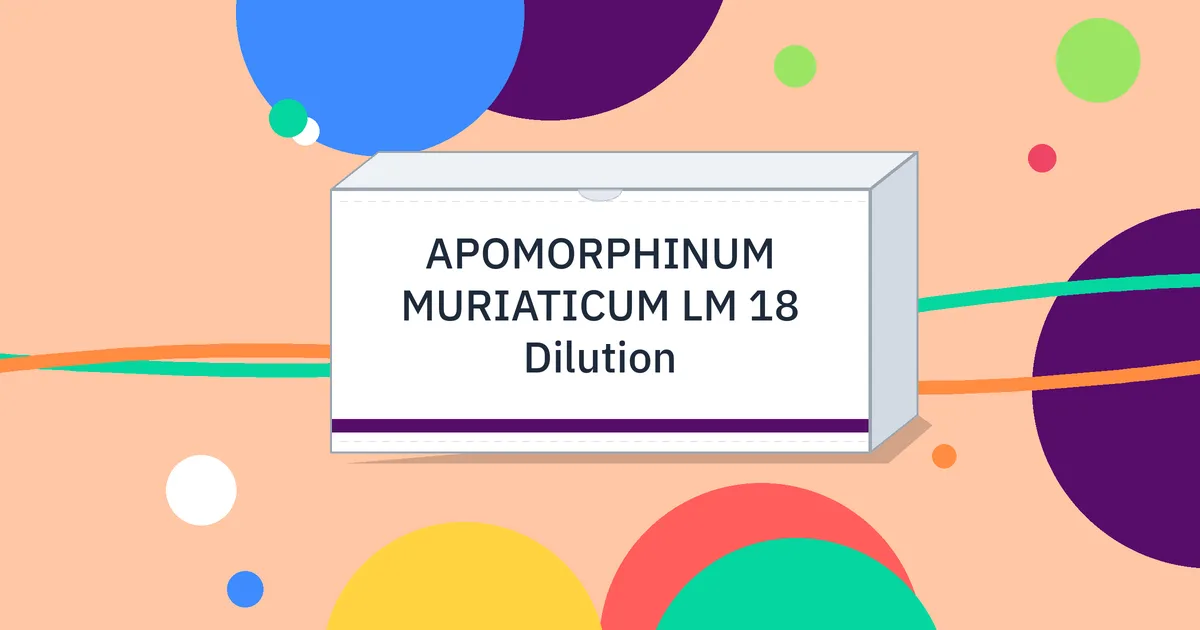 Symbolbild: Packung mit der Aufschrift APOMORPHINUM MURIATICUM LM 18 Dilution (PZN 13381280) – Verfügbarkeit und Bezug in Apotheken in Frankfurt am Main