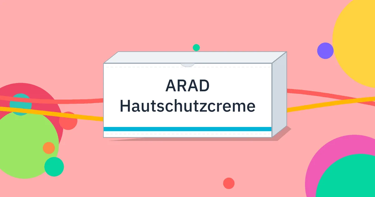 Symbolbild: Packung mit der Aufschrift ARAD Hautschutzcreme (PZN 10977612) – Verfügbarkeit und Bezug in Apotheken in Frankfurt am Main