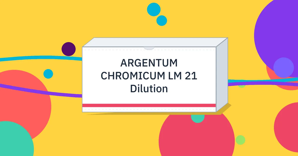 Symbolbild: Packung mit der Aufschrift ARGENTUM CHROMICUM LM 21 Dilution (PZN 13389695) – Verfügbarkeit und Bezug in Apotheken in Frankfurt am Main