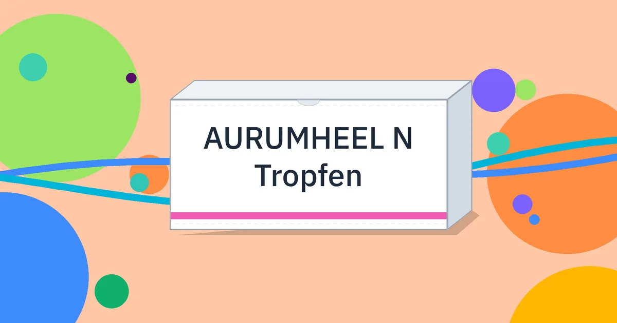 Symbolbild: Packung mit der Aufschrift AURUMHEEL N Tropfen (PZN 03146721) – Verfügbarkeit und Bezug in Apotheken in Frankfurt am Main