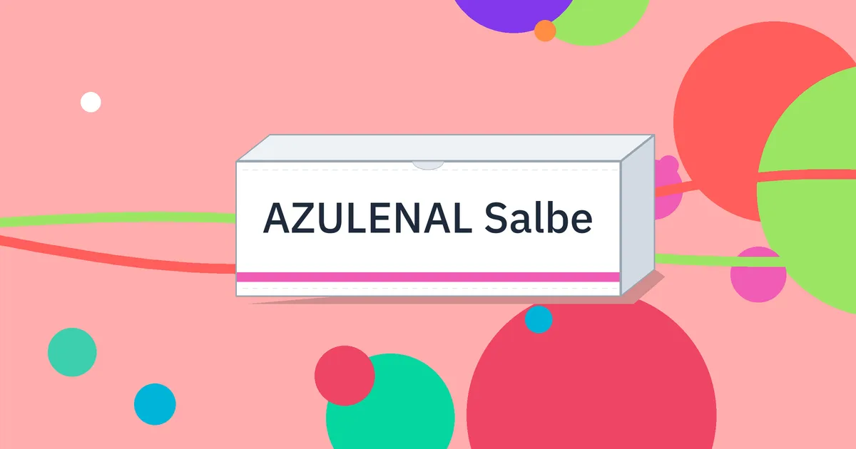 Symbolbild: Packung mit der Aufschrift AZULENAL Salbe (PZN 16776843) – Verfügbarkeit und Bezug in Apotheken in Frankfurt am Main