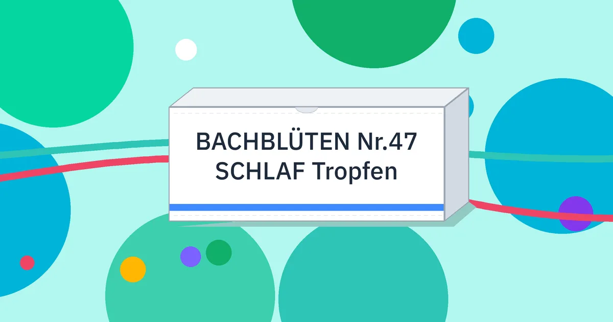 Symbolbild: Packung mit der Aufschrift BACHBLÜTEN Nr.47 SCHLAF Tropfen (PZN 19850209) – Verfügbarkeit und Bezug in Apotheken in Frankfurt am Main