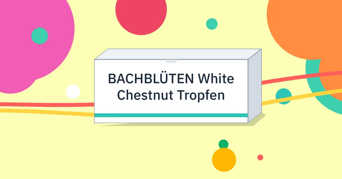 Symbolbild: Packung mit der Aufschrift BACHBLÜTEN White Chestnut Tropfen (PZN 08737786) – Verfügbarkeit und Bezug in Apotheken in Frankfurt am Main