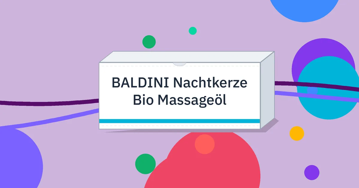 Symbolbild: Packung mit der Aufschrift BALDINI Nachtkerze Bio Massageöl (PZN 12894540) – Verfügbarkeit und Bezug in Apotheken in Frankfurt am Main