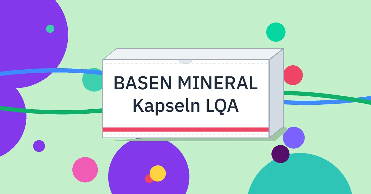 Symbolbild: Packung mit der Aufschrift BASEN MINERAL Kapseln LQA (PZN 00692854) – Verfügbarkeit und Bezug in Apotheken in Frankfurt am Main