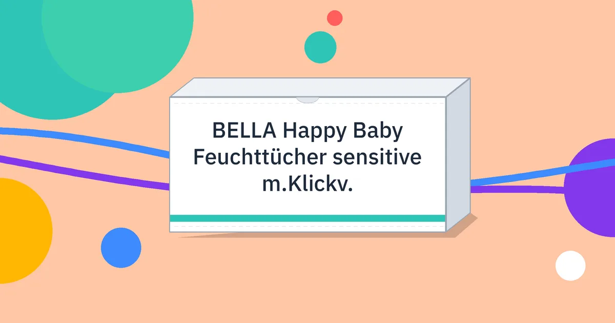 Symbolbild: Packung mit der Aufschrift BELLA Happy Baby Feuchttücher sensitive m.Klickv. (PZN 14405887) – Verfügbarkeit und Bezug in Apotheken in Frankfurt am Main