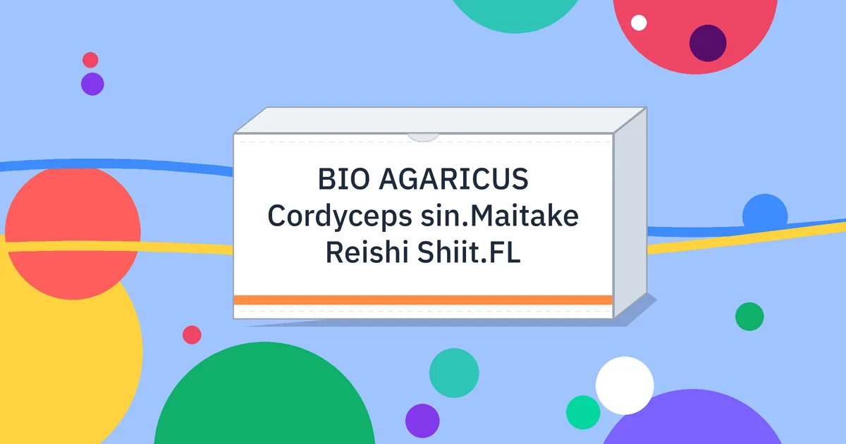 Symbolbild: Packung mit der Aufschrift BIO AGARICUS Cordyceps sin.Maitake Reishi Shiit.FL (PZN 19237035) – Verfügbarkeit und Bezug in Apotheken in Frankfurt am Main
