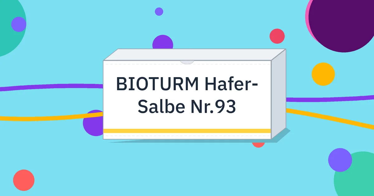 Symbolbild: Packung mit der Aufschrift BIOTURM Hafer-Salbe Nr.93 (PZN 12644375) – Verfügbarkeit und Bezug in Apotheken in Frankfurt am Main
