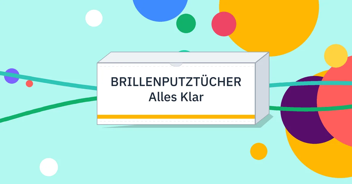 Symbolbild: Packung mit der Aufschrift BRILLENPUTZTÜCHER Alles Klar (PZN 03625924) – Verfügbarkeit und Bezug in Apotheken in Frankfurt am Main
