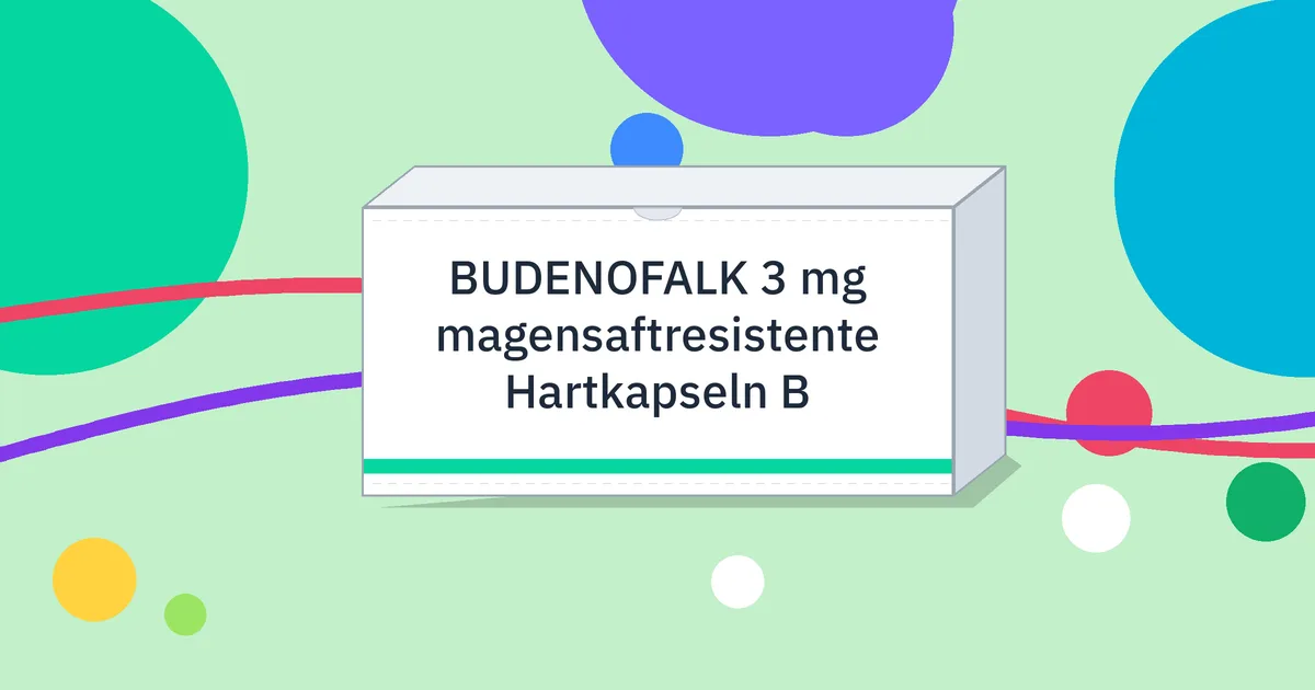 Symbolbild: Packung mit der Aufschrift BUDENOFALK 3 mg magensaftresistente Hartkapseln B (PZN 06052179) – Verfügbarkeit und Bezug in Apotheken in Frankfurt am Main