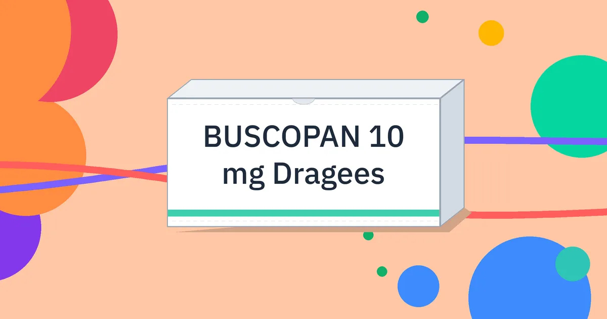 Symbolbild: Packung mit der Aufschrift BUSCOPAN 10 mg Dragees (PZN 19778340) – Verfügbarkeit und Bezug in Apotheken in Frankfurt am Main