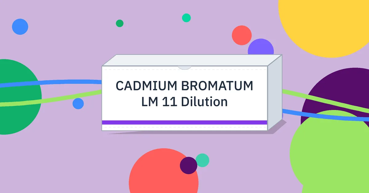 Symbolbild: Packung mit der Aufschrift CADMIUM BROMATUM LM 11 Dilution (PZN 12797825) – Verfügbarkeit und Bezug in Apotheken in Frankfurt am Main