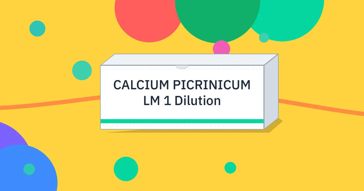 Symbolbild: Packung mit der Aufschrift CALCIUM PICRINICUM LM 1 Dilution (PZN 13410550) – Verfügbarkeit und Bezug in Apotheken in Frankfurt am Main