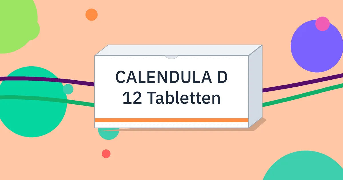 Symbolbild: Packung mit der Aufschrift CALENDULA D 12 Tabletten (PZN 07162929) – Verfügbarkeit und Bezug in Apotheken in Frankfurt am Main