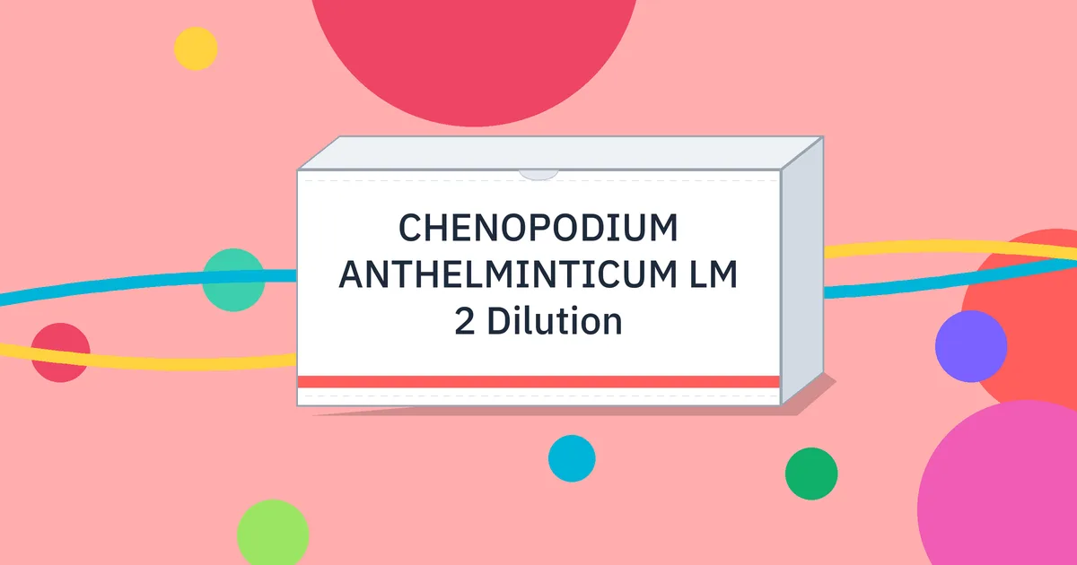 Symbolbild: Packung mit der Aufschrift CHENOPODIUM ANTHELMINTICUM LM 2 Dilution (PZN 13440700) – Verfügbarkeit und Bezug in Apotheken in Frankfurt am Main