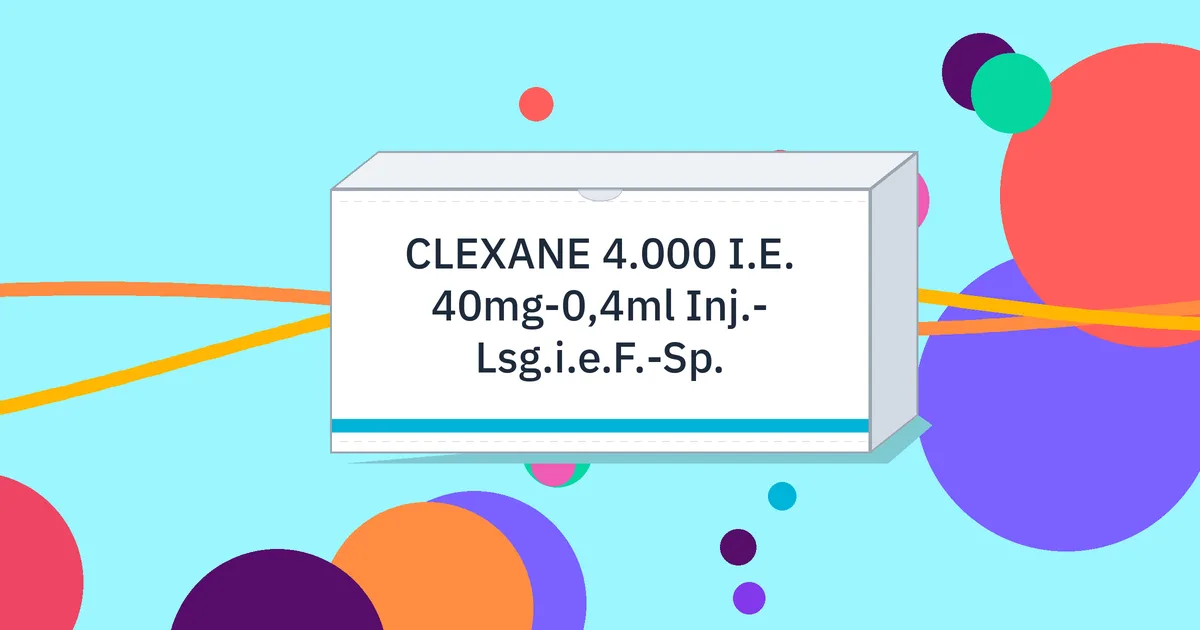 Symbolbild: Packung mit der Aufschrift CLEXANE 4.000 I.E. 40mg-0,4ml Inj.-Lsg.i.e.F.-Sp. (PZN 16731102) – Verfügbarkeit und Bezug in Apotheken in Frankfurt am Main