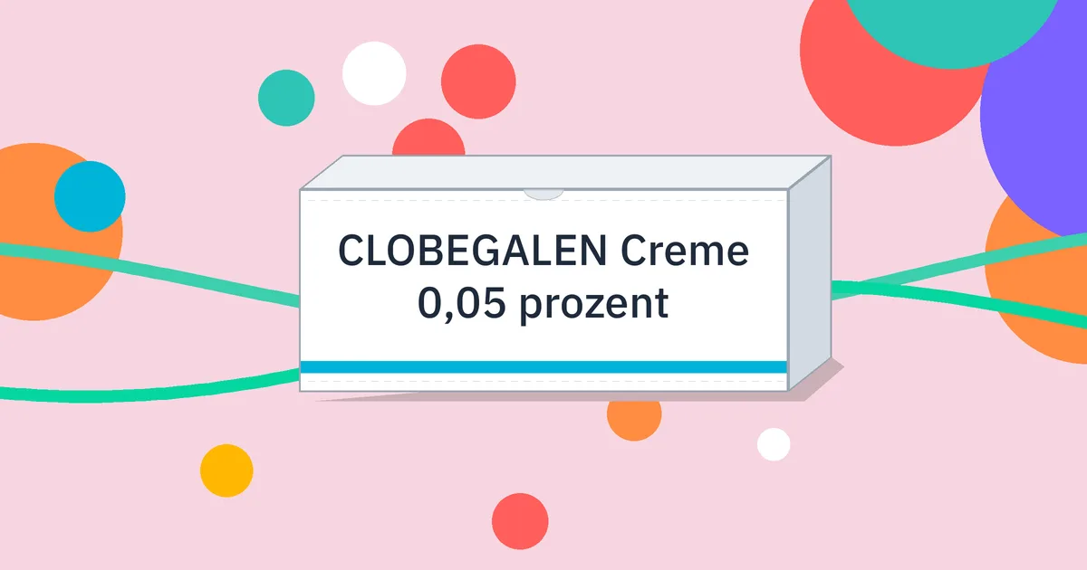 Symbolbild: Packung mit der Aufschrift CLOBEGALEN Creme 0,05 prozent (PZN 02662076) – Verfügbarkeit und Bezug in Apotheken in Frankfurt am Main