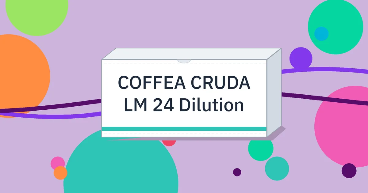 Symbolbild: Packung mit der Aufschrift COFFEA CRUDA LM 24 Dilution (PZN 03504238) – Verfügbarkeit und Bezug in Apotheken in Frankfurt am Main