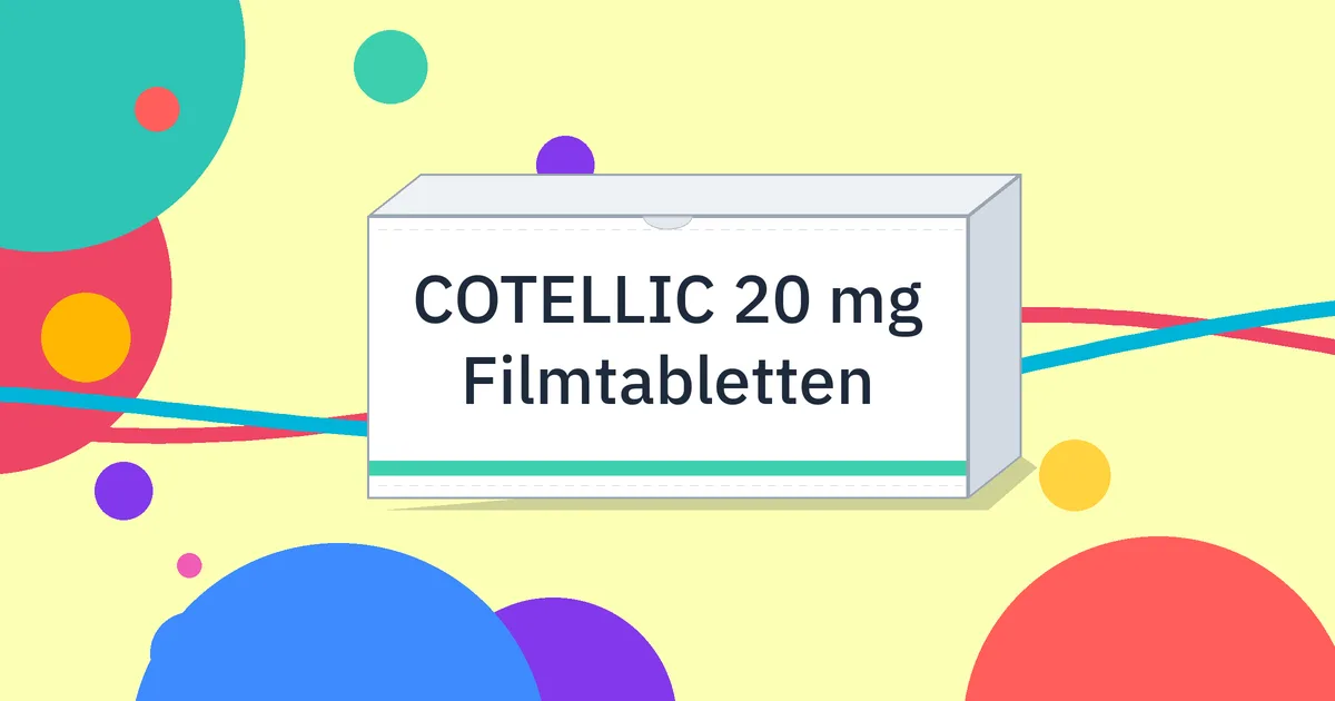 Symbolbild: Packung mit der Aufschrift COTELLIC 20 mg Filmtabletten (PZN 20106953) – Verfügbarkeit und Bezug in Apotheken in Frankfurt am Main