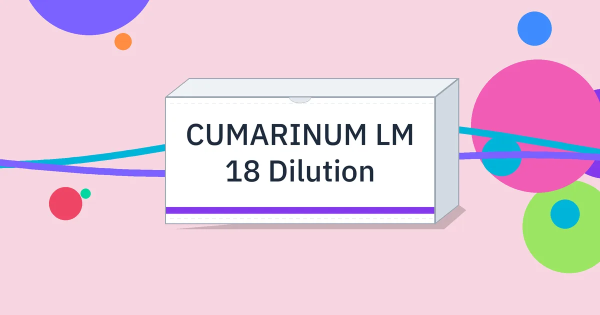 Symbolbild: Packung mit der Aufschrift CUMARINUM LM 18 Dilution (PZN 12836896) – Verfügbarkeit und Bezug in Apotheken in Frankfurt am Main