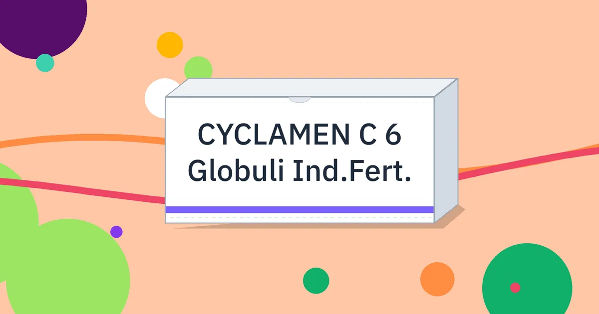 Symbolbild: Packung mit der Aufschrift CYCLAMEN C 6 Globuli Ind.Fert. (PZN 17650067) – Verfügbarkeit und Bezug in Apotheken in Frankfurt am Main