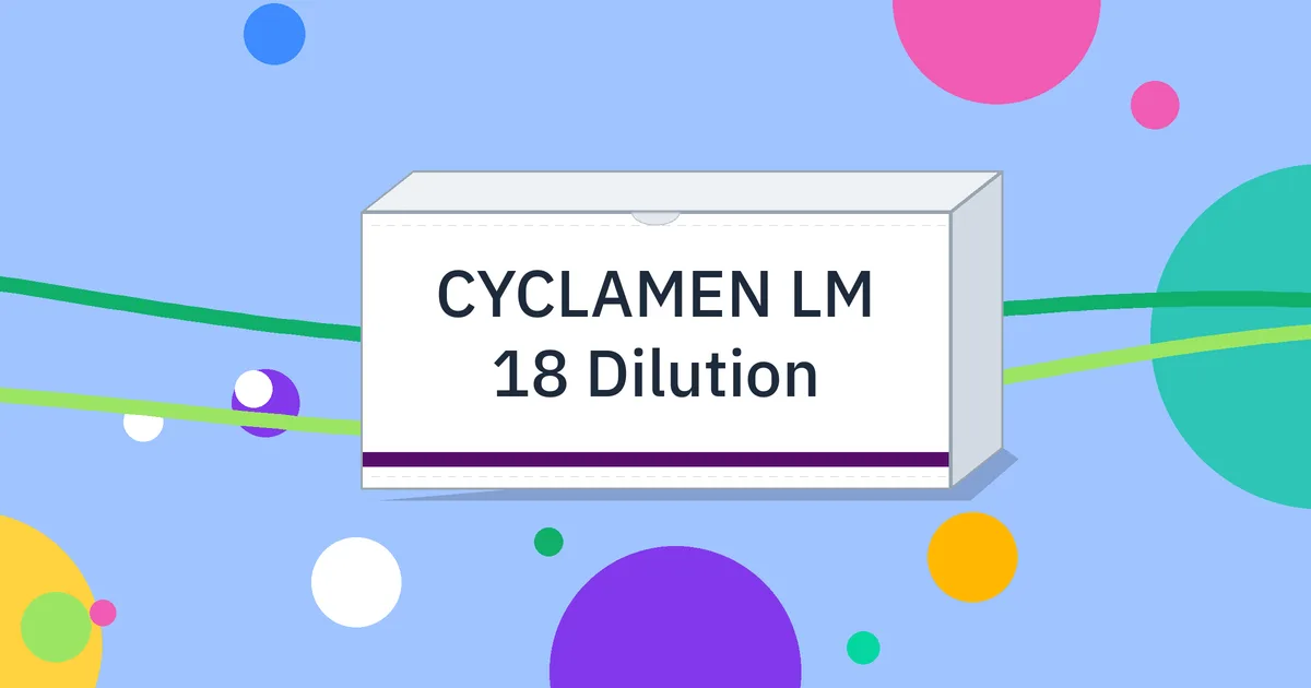 Symbolbild: Packung mit der Aufschrift CYCLAMEN LM 18 Dilution (PZN 03504416) – Verfügbarkeit und Bezug in Apotheken in Frankfurt am Main