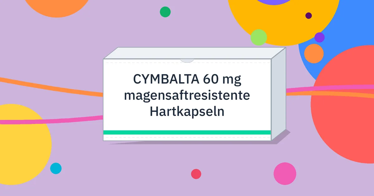 Symbolbild: Packung mit der Aufschrift CYMBALTA 60 mg magensaftresistente Hartkapseln (PZN 04165442) – Verfügbarkeit und Bezug in Apotheken in Frankfurt am Main
