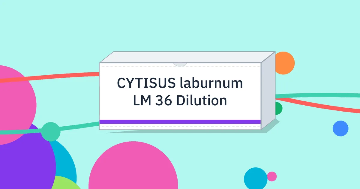 Symbolbild: Packung mit der Aufschrift CYTISUS laburnum LM 36 Dilution (PZN 13460743) – Verfügbarkeit und Bezug in Apotheken in Frankfurt am Main