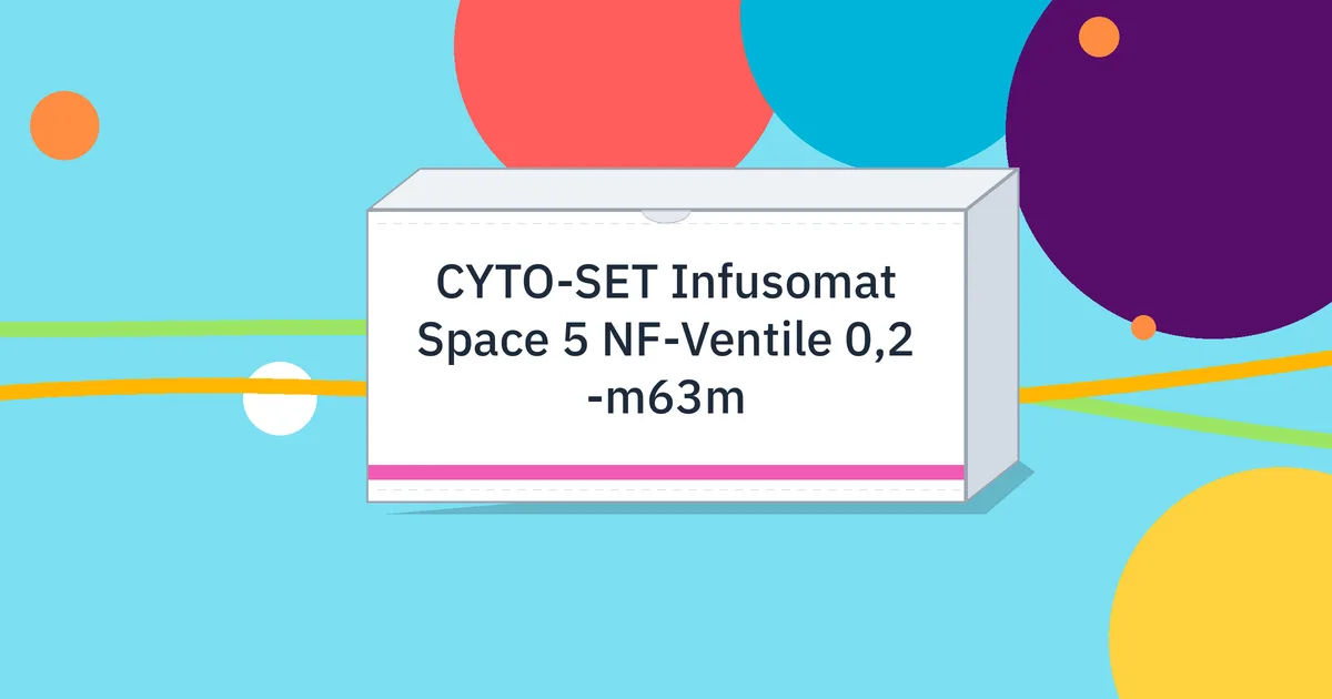 Symbolbild: Packung mit der Aufschrift CYTO-SET Infusomat Space 5 NF-Ventile 0,2 -m63m (PZN 10753657) – Verfügbarkeit und Bezug in Apotheken in Frankfurt am Main