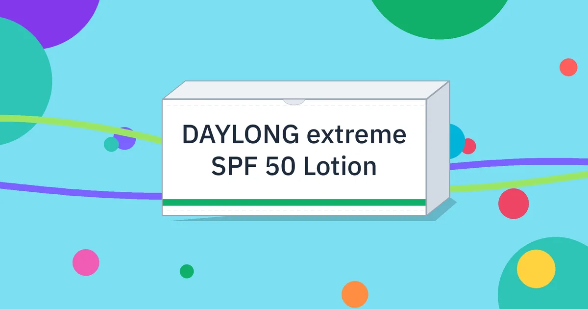 Symbolbild: Packung mit der Aufschrift DAYLONG extreme SPF 50 Lotion (PZN 00694209) – Verfügbarkeit und Bezug in Apotheken in Frankfurt am Main