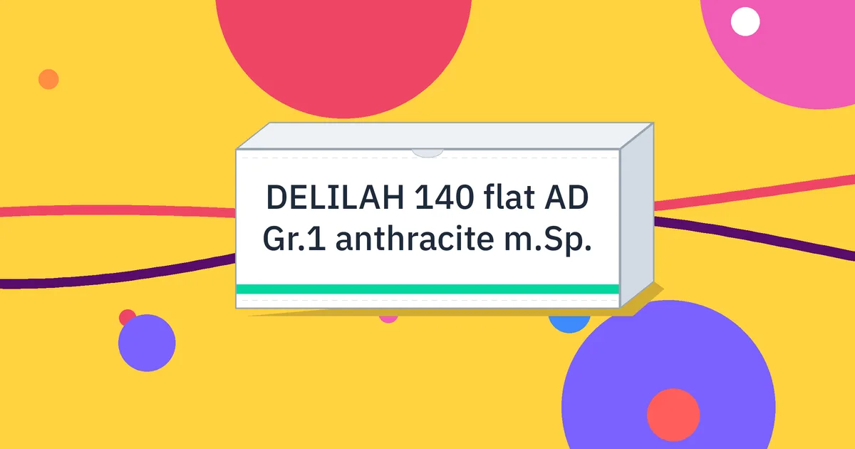 Symbolbild: Packung mit der Aufschrift DELILAH 140 flat AD Gr.1 anthracite m.Sp. (PZN 14246851) – Verfügbarkeit und Bezug in Apotheken in Frankfurt am Main