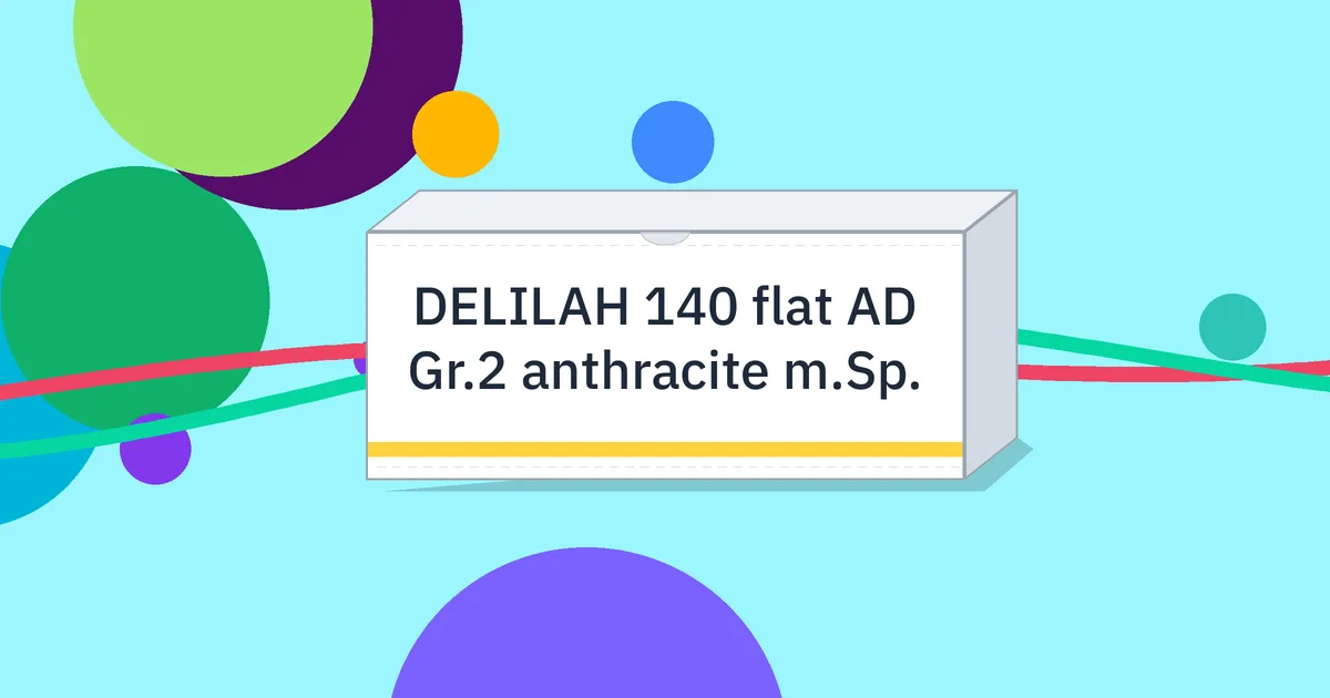 Symbolbild: Packung mit der Aufschrift DELILAH 140 flat AD Gr.2 anthracite m.Sp. (PZN 14246911) – Verfügbarkeit und Bezug in Apotheken in Frankfurt am Main