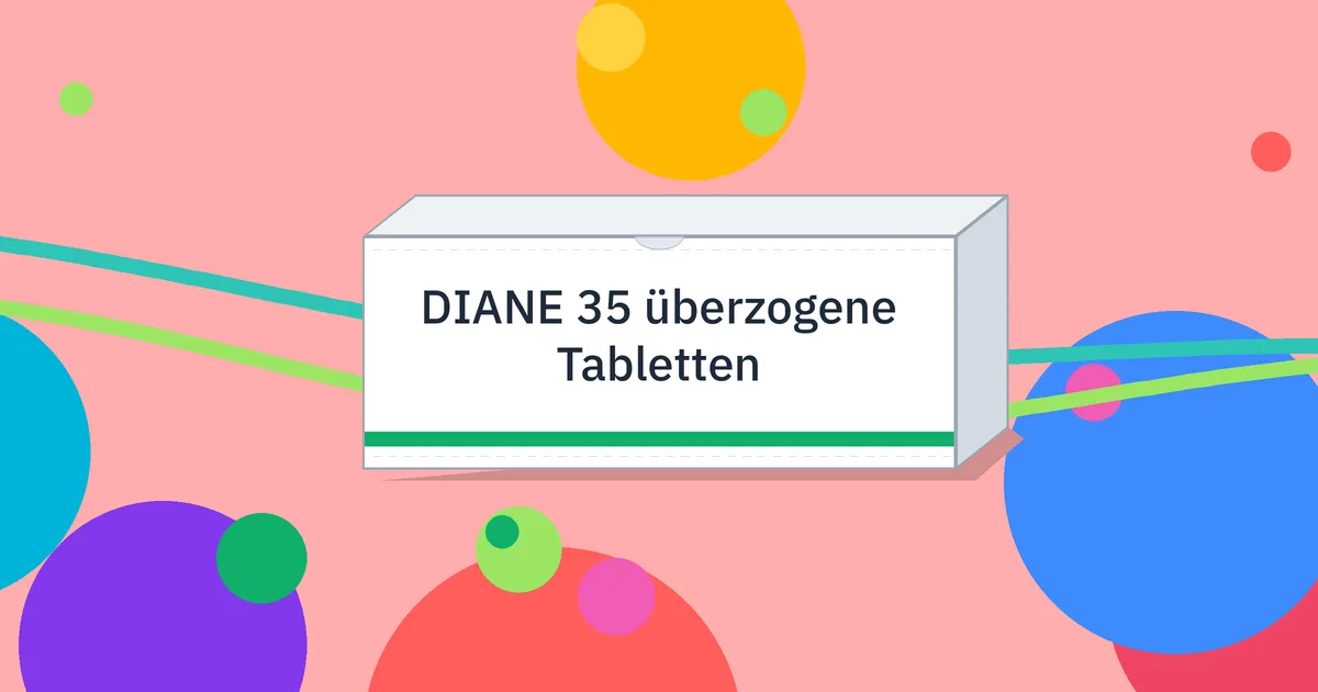 Symbolbild: Packung mit der Aufschrift DIANE 35 überzogene Tabletten (PZN 04320109) – Verfügbarkeit und Bezug in Apotheken in Frankfurt am Main