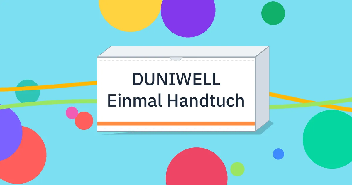 Symbolbild: Packung mit der Aufschrift DUNIWELL Einmal Handtuch (PZN 10213027) – Verfügbarkeit und Bezug in Apotheken in Frankfurt am Main