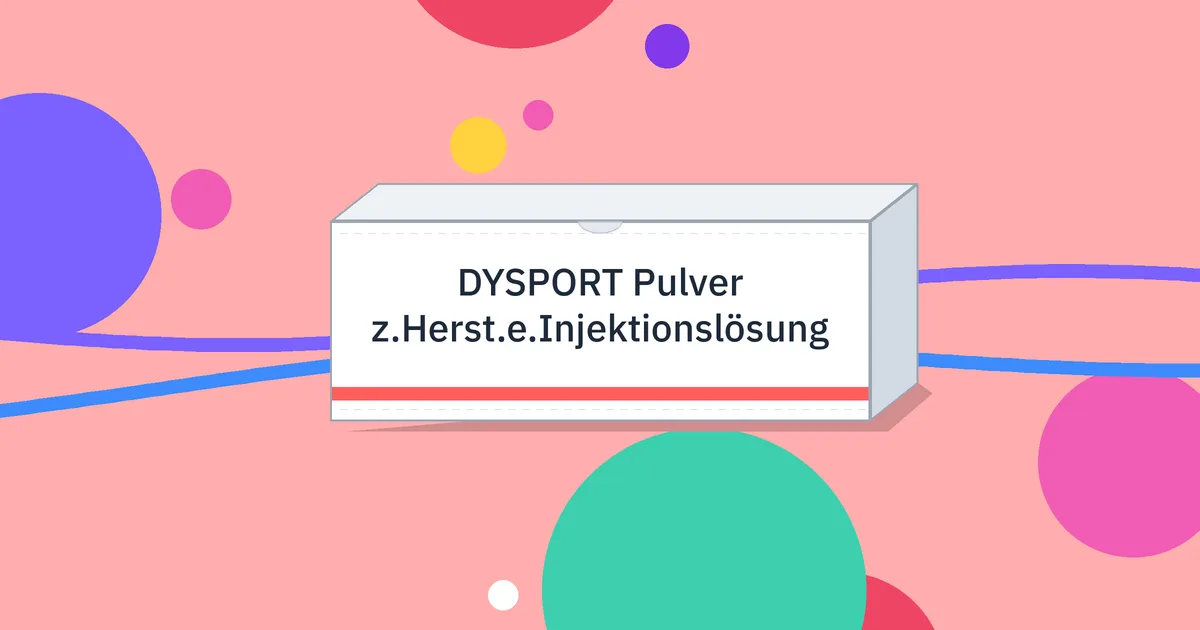Symbolbild: Packung mit der Aufschrift DYSPORT Pulver z.Herst.e.Injektionslösung (PZN 05489922) – Verfügbarkeit und Bezug in Apotheken in Frankfurt am Main