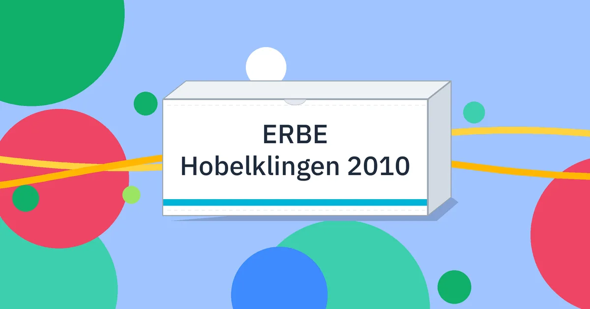 Symbolbild: Packung mit der Aufschrift ERBE Hobelklingen 2010 (PZN 00573486) – Verfügbarkeit und Bezug in Apotheken in Frankfurt am Main