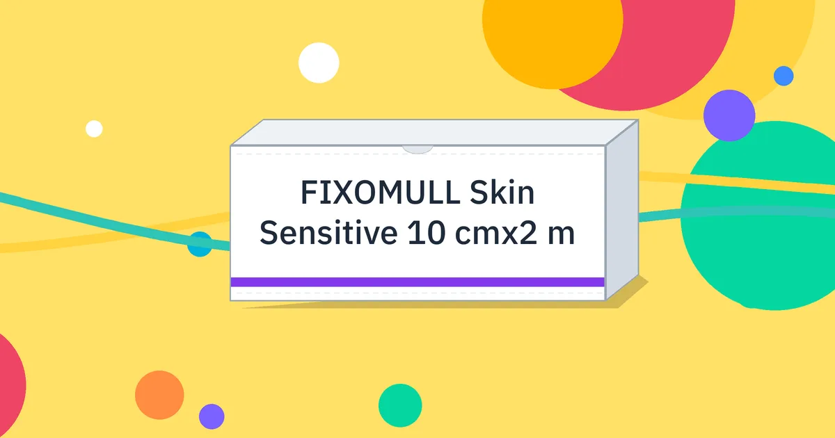 Symbolbild: Packung mit der Aufschrift FIXOMULL Skin Sensitive 10 cmx2 m (PZN 18729670) – Verfügbarkeit und Bezug in Apotheken in Frankfurt am Main
