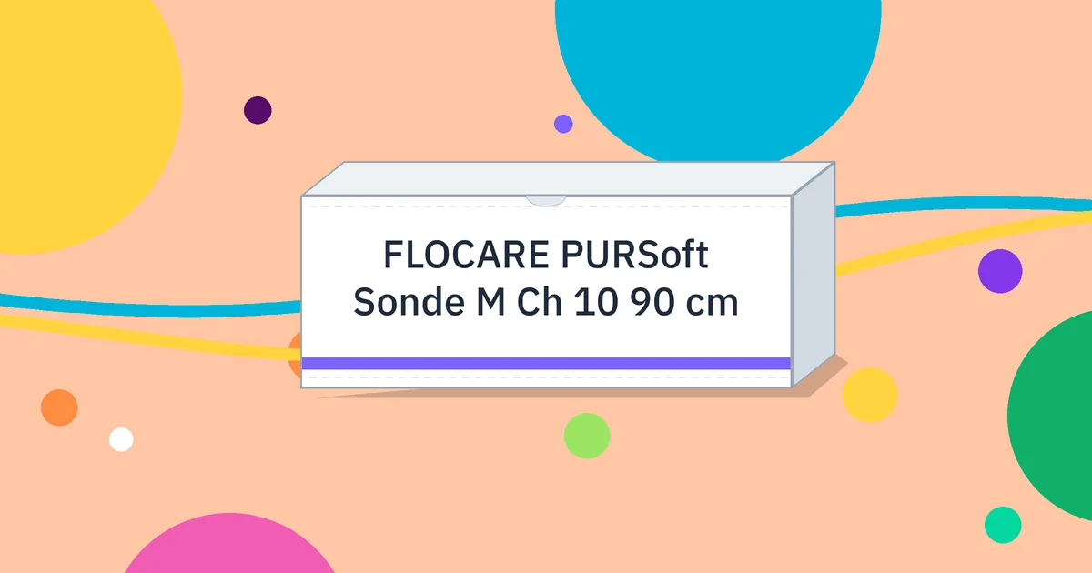 Symbolbild: Packung mit der Aufschrift FLOCARE PURSoft Sonde M Ch 10 90 cm (PZN 11289506) – Verfügbarkeit und Bezug in Apotheken in Frankfurt am Main