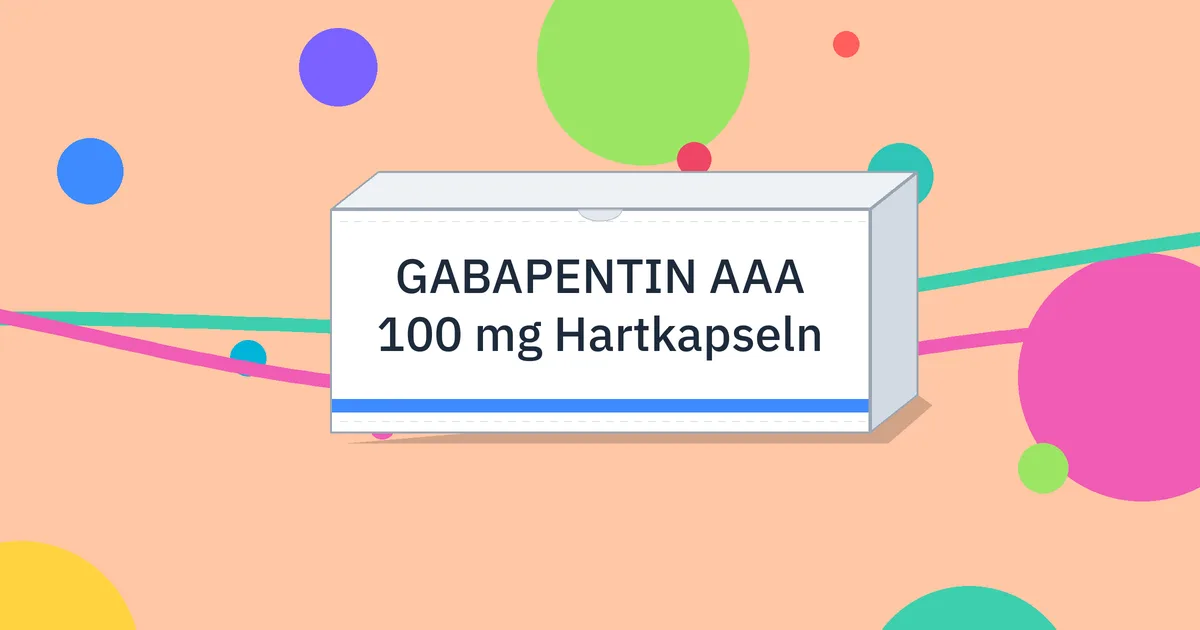Symbolbild: Packung mit der Aufschrift GABAPENTIN AAA 100 mg Hartkapseln (PZN 00243866) – Verfügbarkeit und Bezug in Apotheken in Frankfurt am Main
