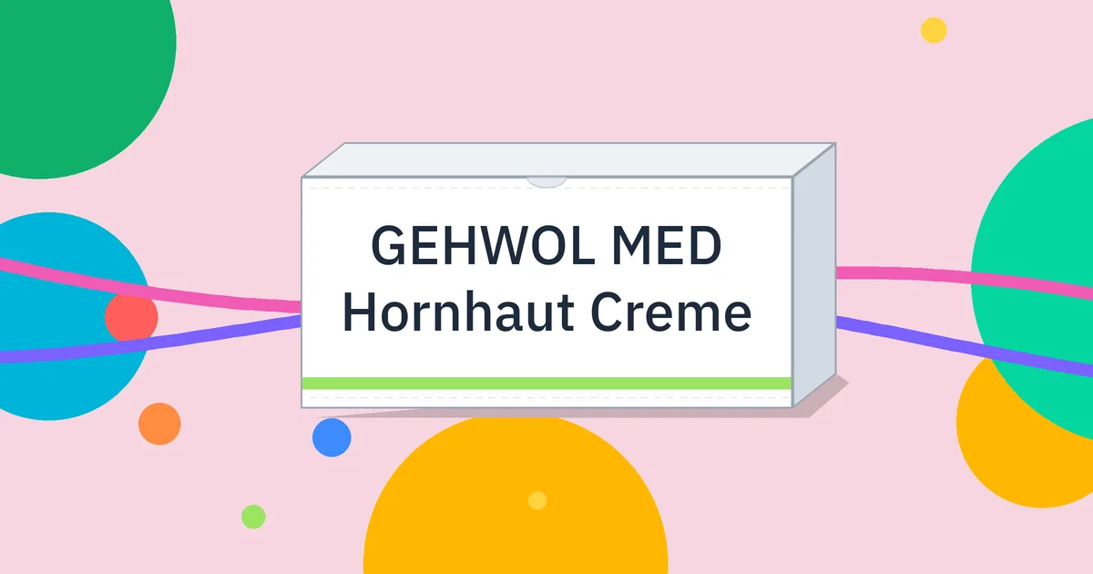 Symbolbild: Packung mit der Aufschrift GEHWOL MED Hornhaut Creme (PZN 20101217) – Verfügbarkeit und Bezug in Apotheken in Frankfurt am Main